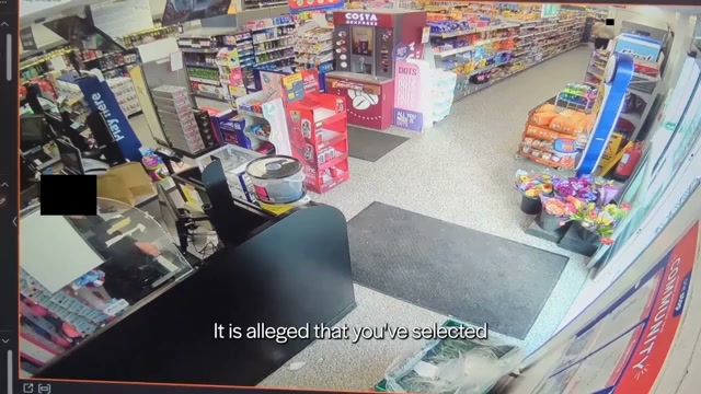 Brazen shoplifter steals 4ft chocolate display from convenience store