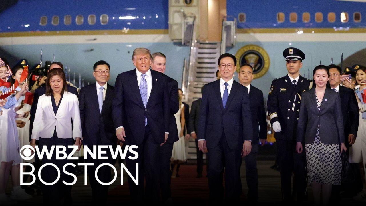 President Trump arrives in China for meetings on Iran, Taiwan and trade