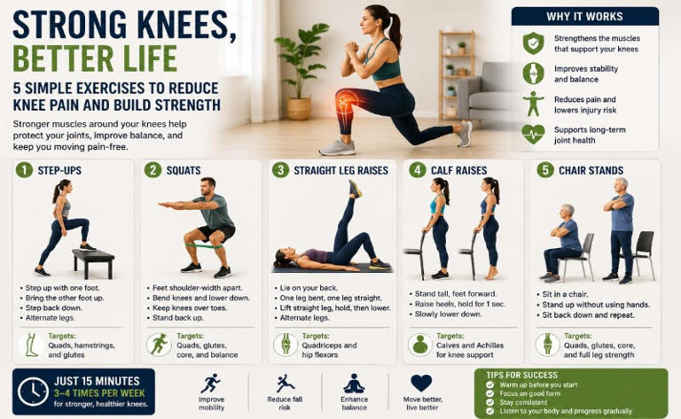 Are your knees secretly getting weaker? These 5 simple exercises could ...