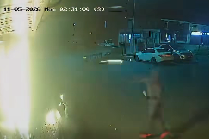 Shocking video shows arsonists throw 'firebombs' into Blackburn café's ...
