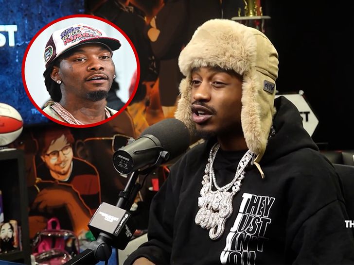Lil Tjay claims Offset made it rain at strip club while owing him $10K