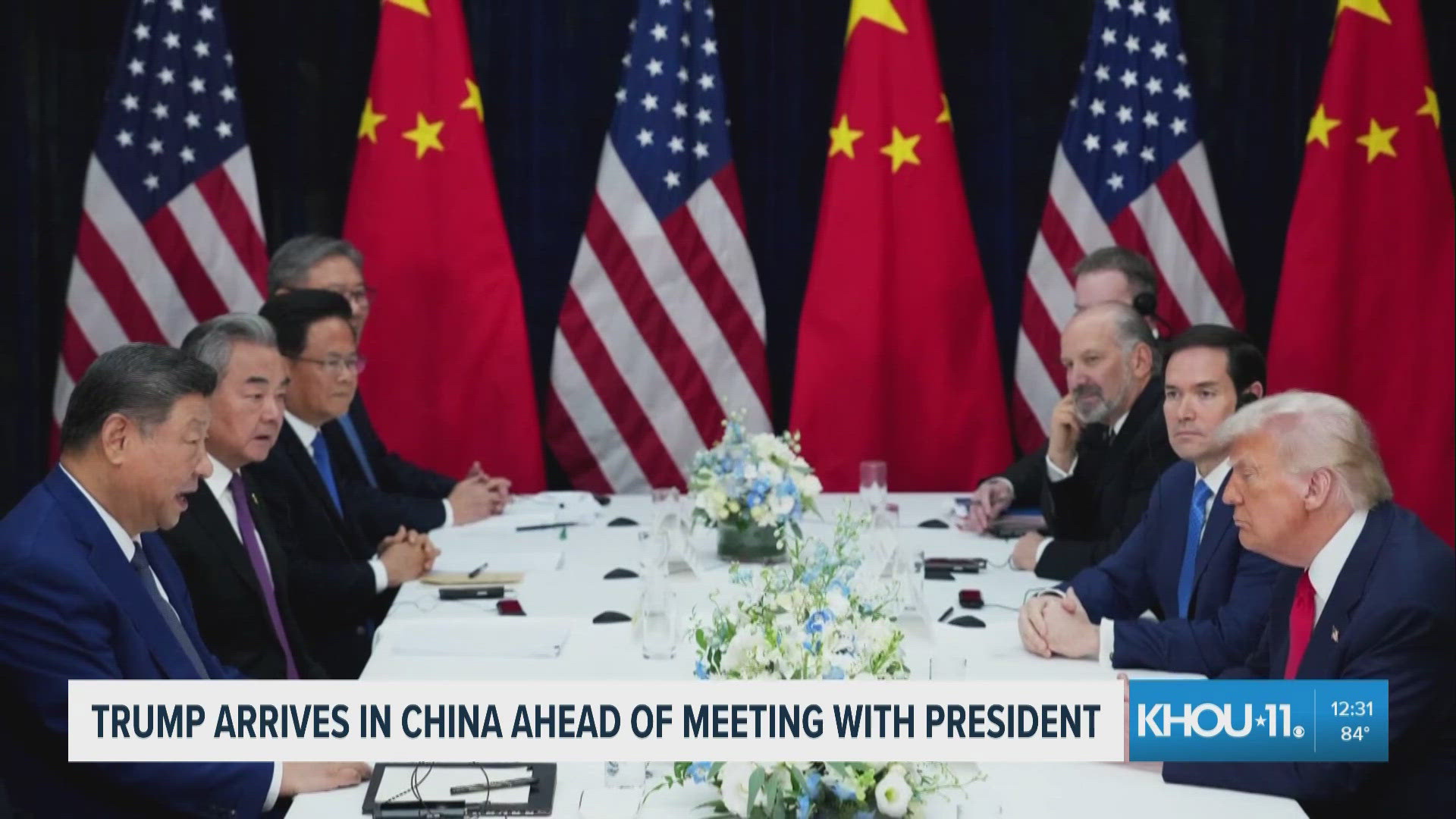 President Donald Trump arrives in China ahead of meeting with Chinese ...