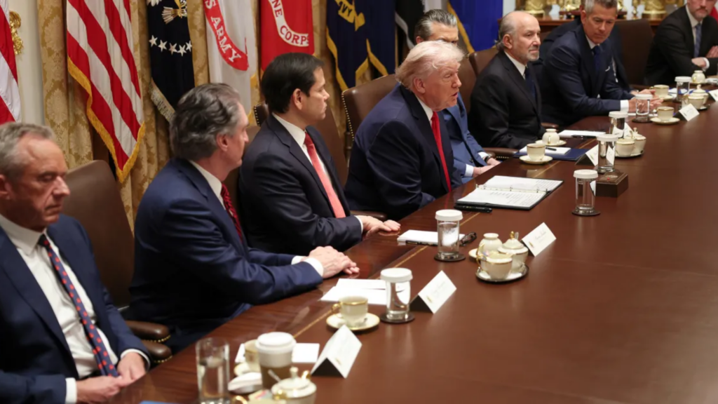 Leaked video of Trump briefing sparks online debate over his condition