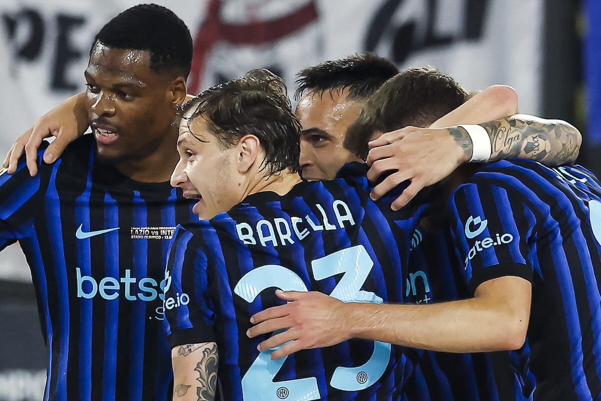L’Inter vince la Coppa Italia, Lazio battuta 2-0 all’Olimpico