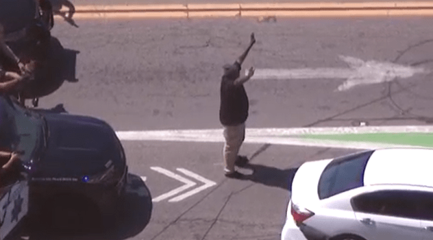 1 person detained after running out of gas during police pursuit ...