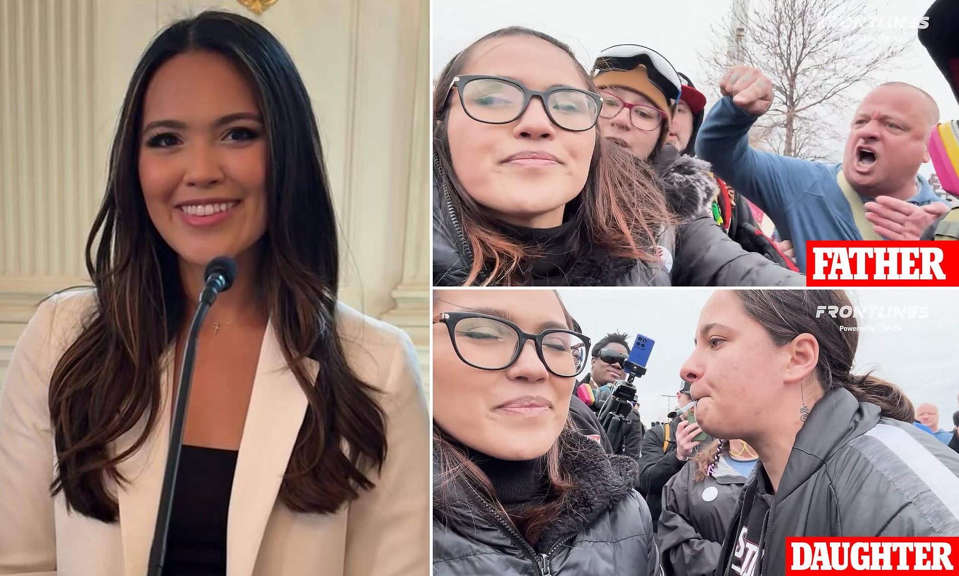 Minnesota father and daughter filmed shoving Turning Point USA reporter ...