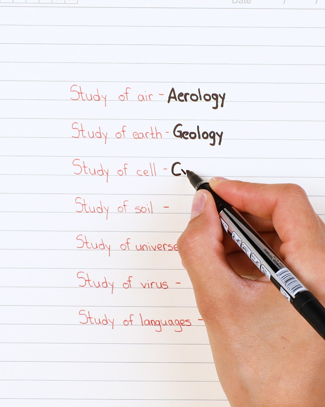 Real names for what we study