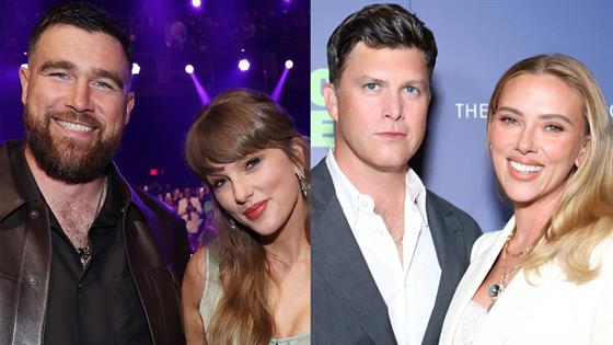 Travis Kelce, Colin Jost bond over being less famous than partners ...