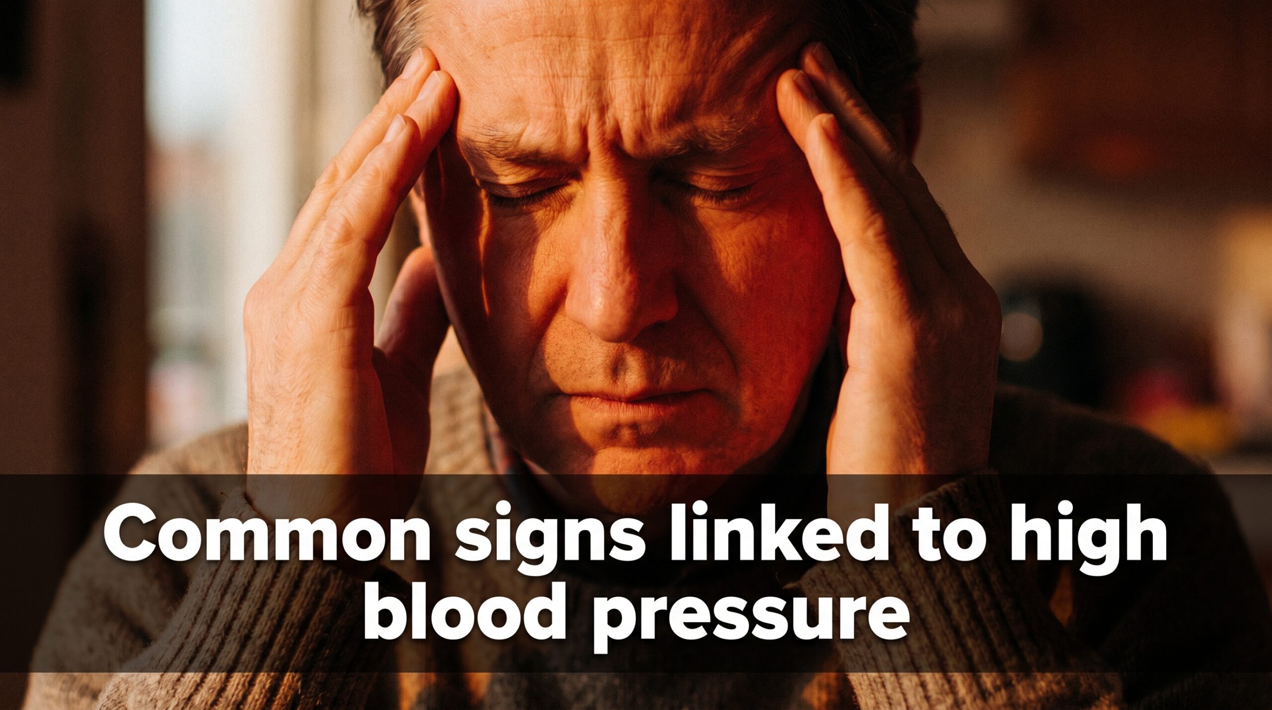 Common signs linked to high blood pressure