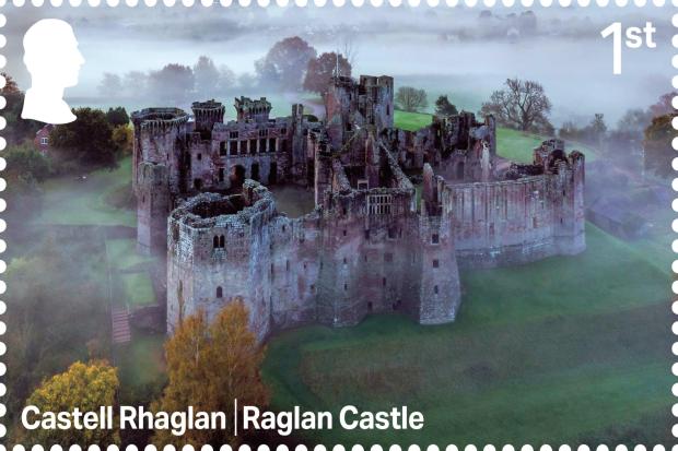Gwent medieval castle immortalised on new set of stamps