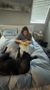Dog delivers Mother's Day card to woman