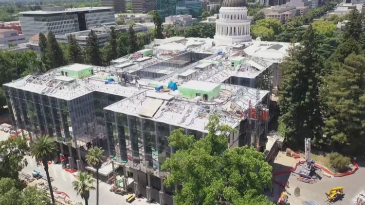 California Capitol Annex reaches 55% completion, costs hit $632 million