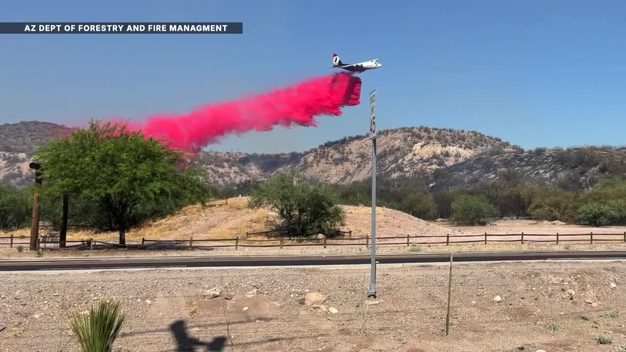 Mesa-based C-130 tanker supports Wickenburg wildfire battle amid ...
