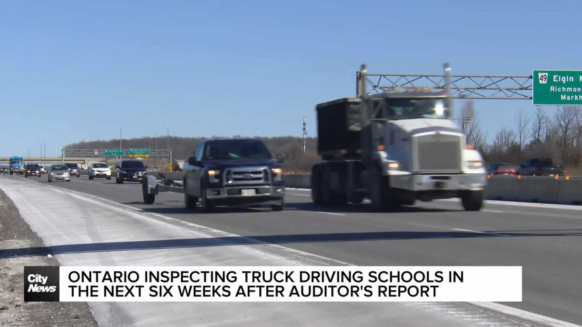 Ontario inspecting truck driving schools after auditor's report