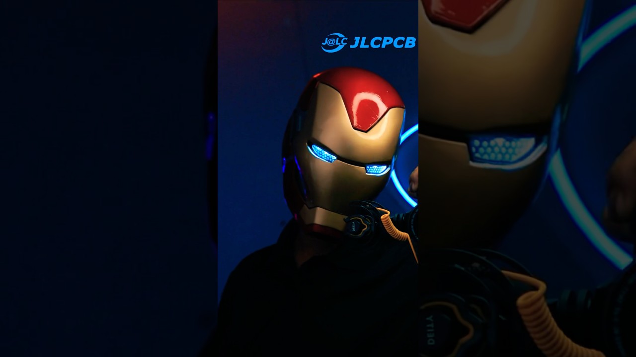 Jarvis controlling Iron Man helmet! #youtubeshorts