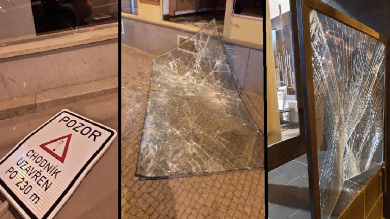 Agresivní vandal ničil auta i obchody. Když značkou demoloval výlohu ...