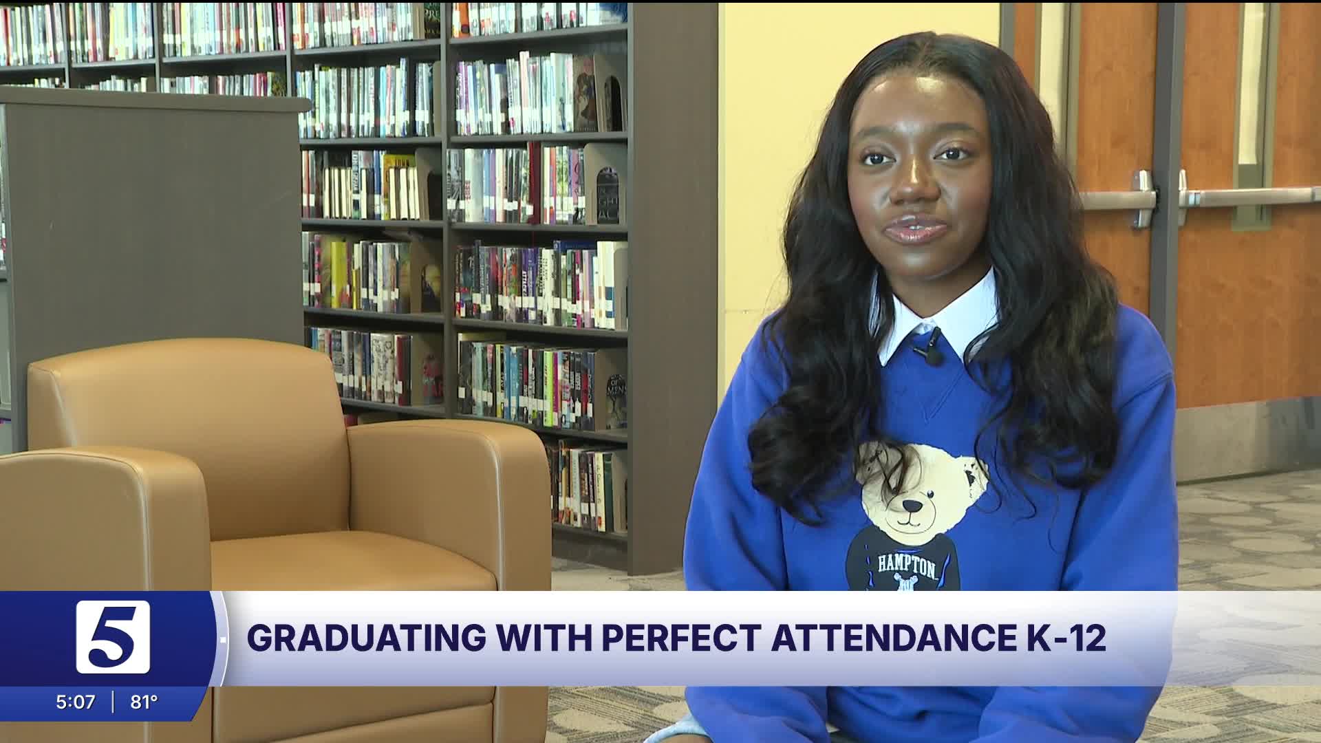 Nashville senior achieves perfect attendance from kindergarten through ...