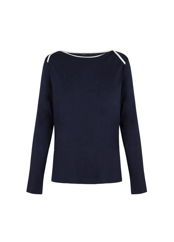 Camiseta básica con cuello barco: cómo llevarla esta primavera de ...
