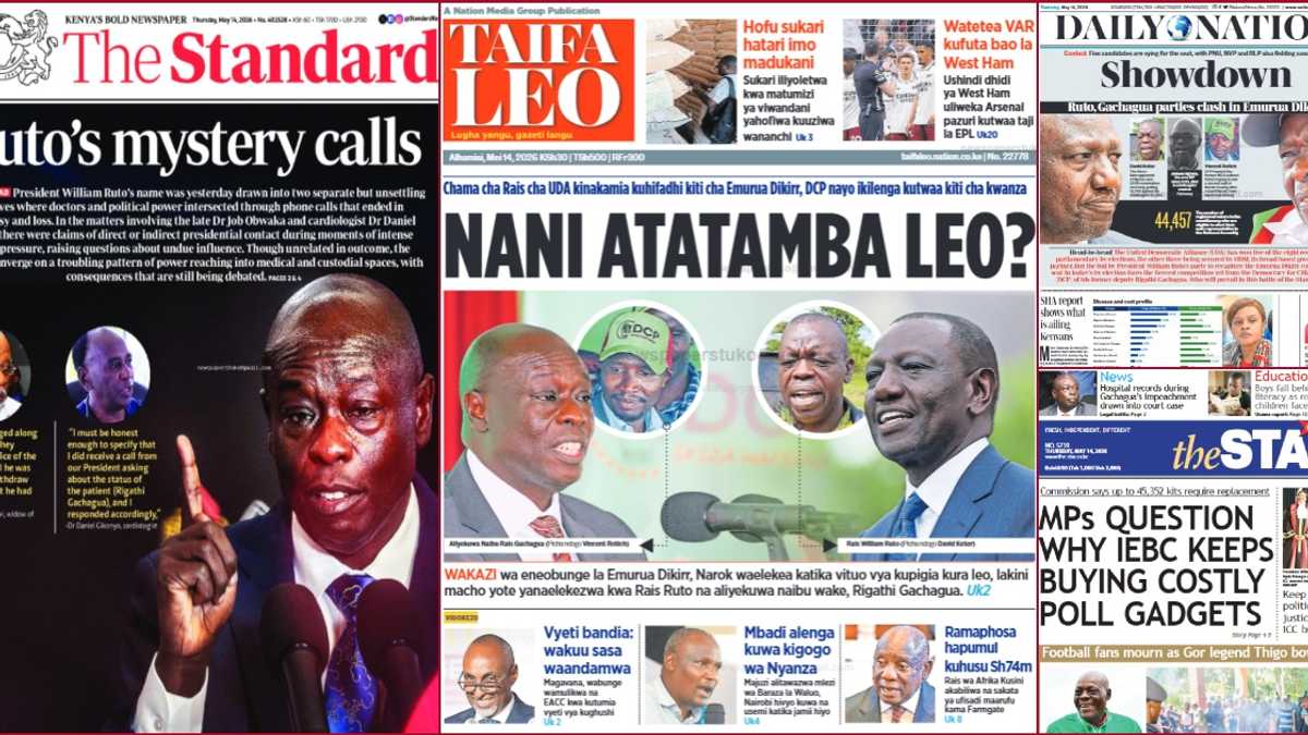 Kenya newspapers review: Dr Job Obwaka’s family questions postmortem ...
