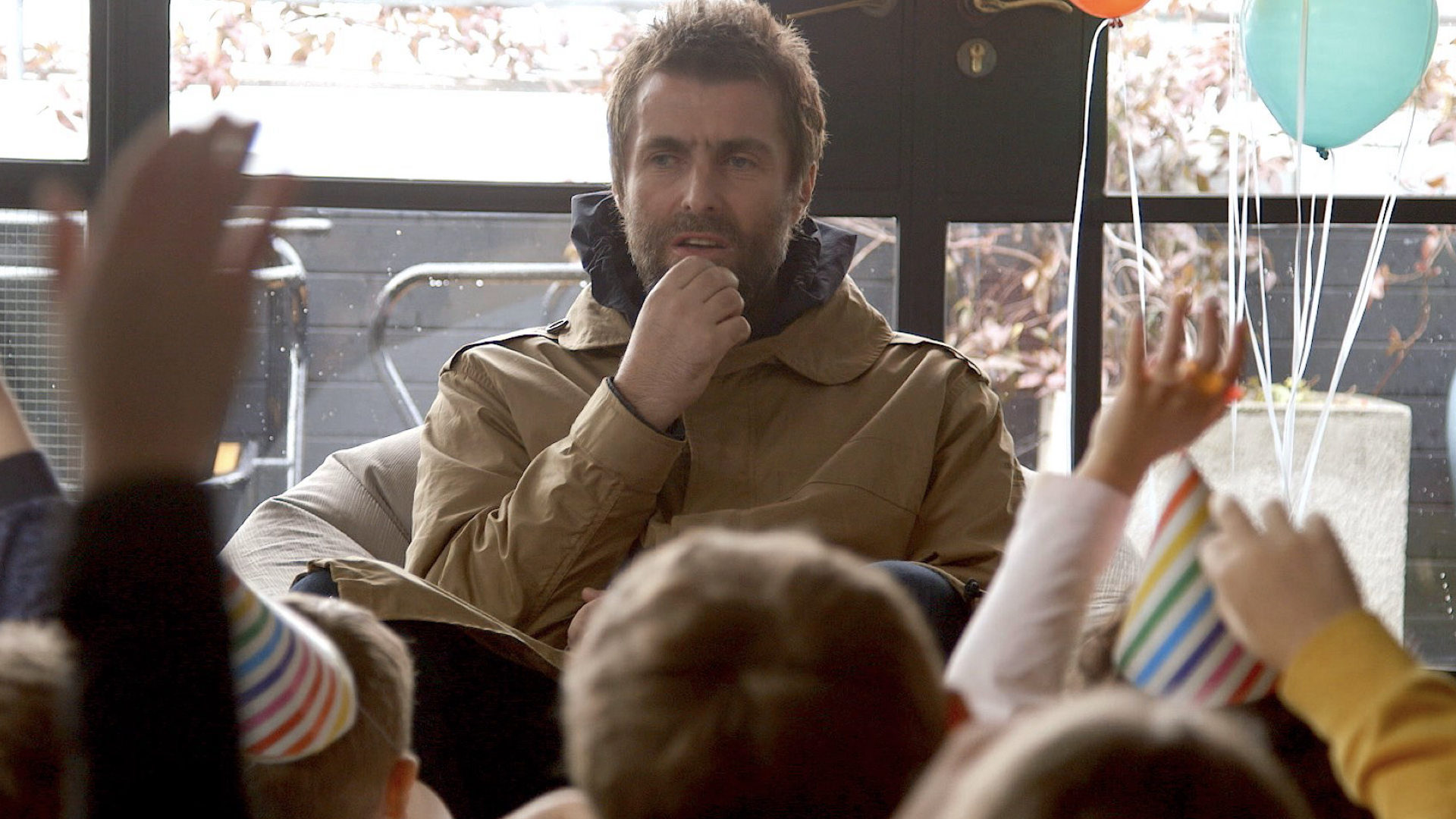 Cute kids ask rock icon Liam Gallagher any questions they want