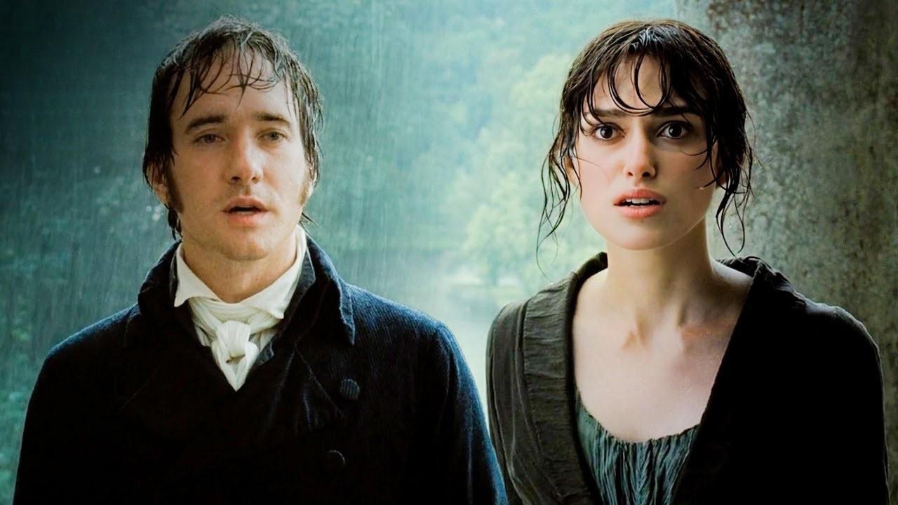 Elizabeth and Mr. Darcy's fight in the pouring rain: Pride & Prejudice