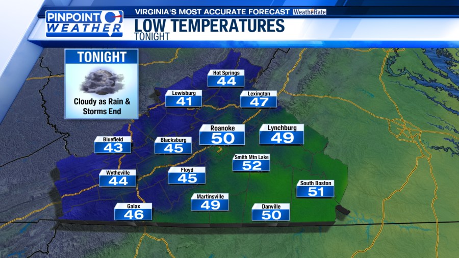 Pinpoint weather: Cool air returns as rain ends