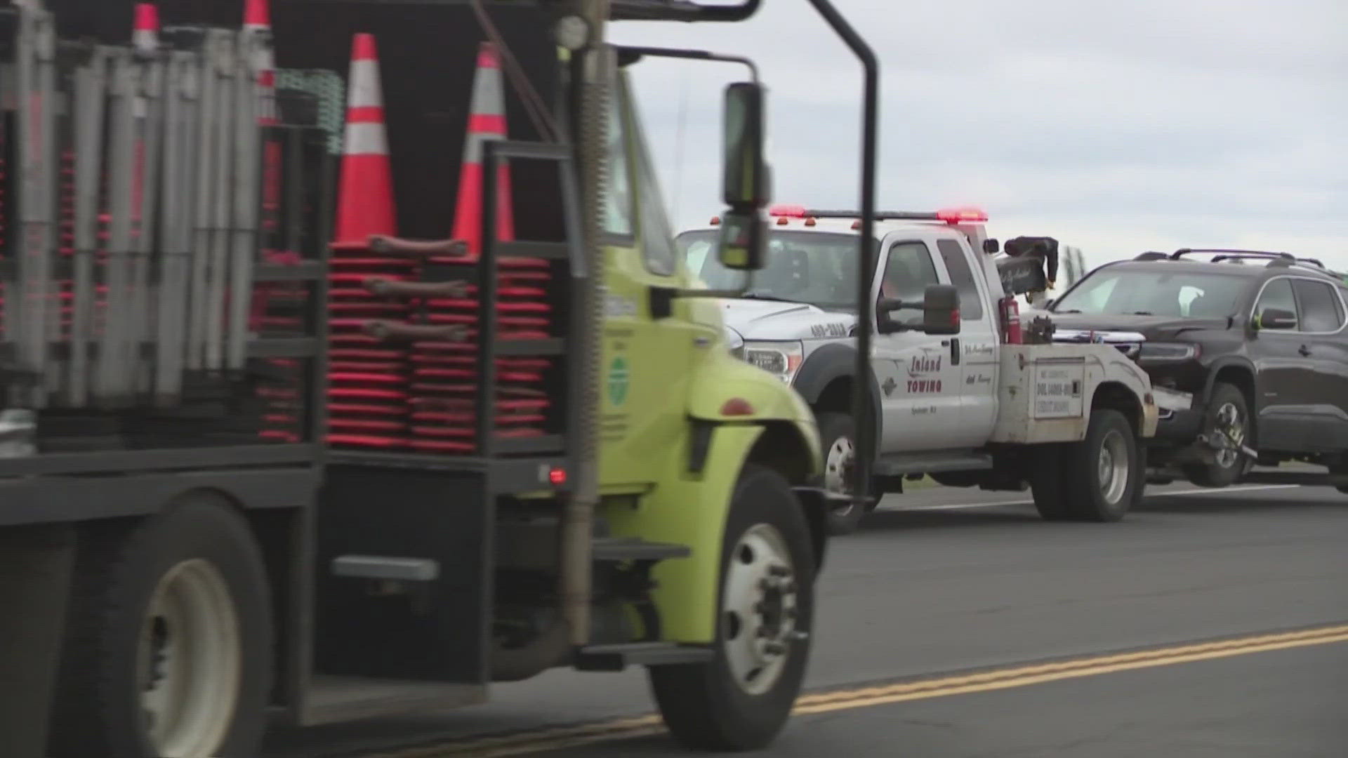 Highway 195 north of Spangle reopens after multi-car crash, heavy dust ...