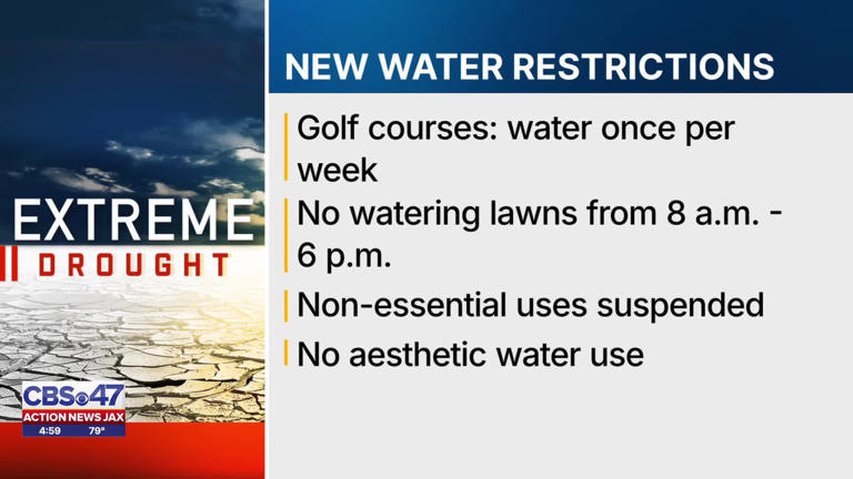Stricter water restrictions in effect for Northeast Florida: What you ...