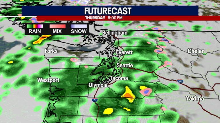 Seattle weather: Rainy, windy and cold in western WA again