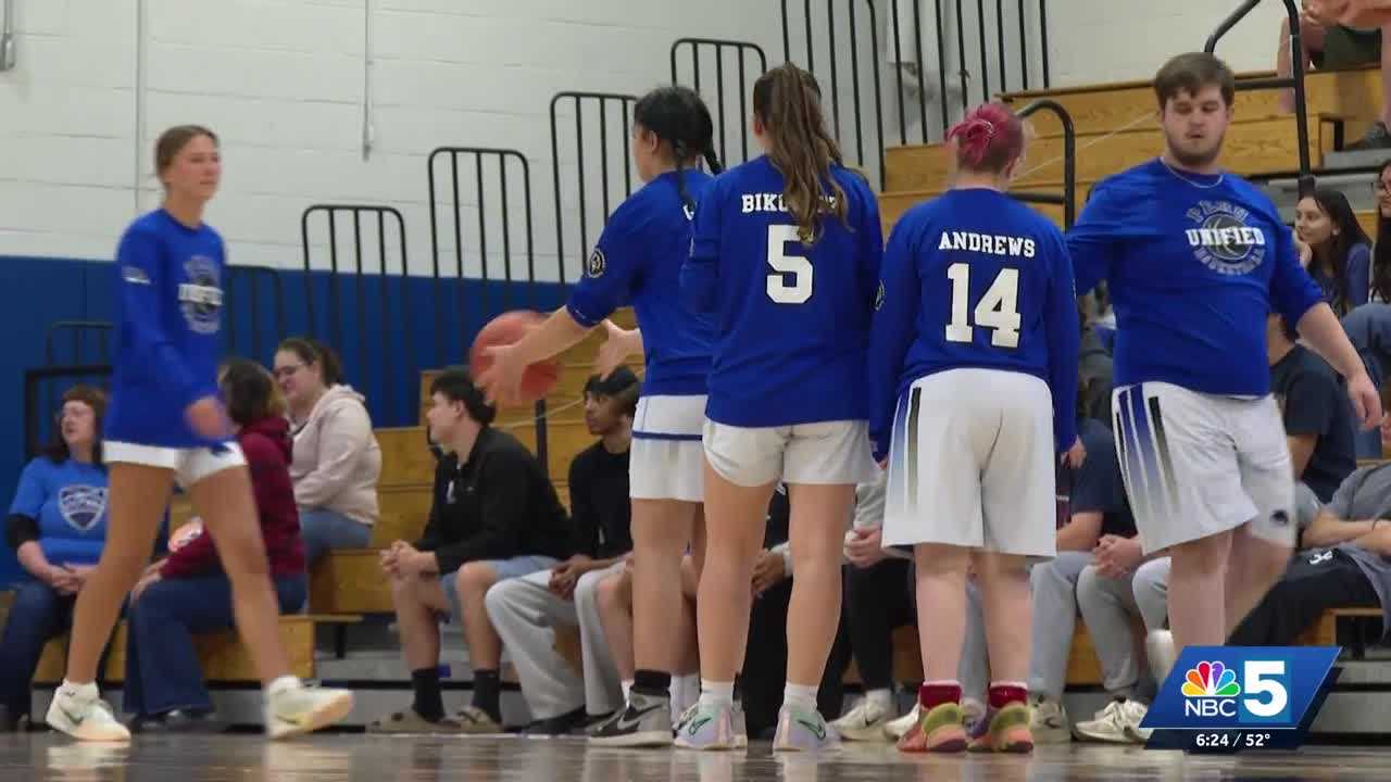 Peru high school hosts annual unified basketball assembly game against ...