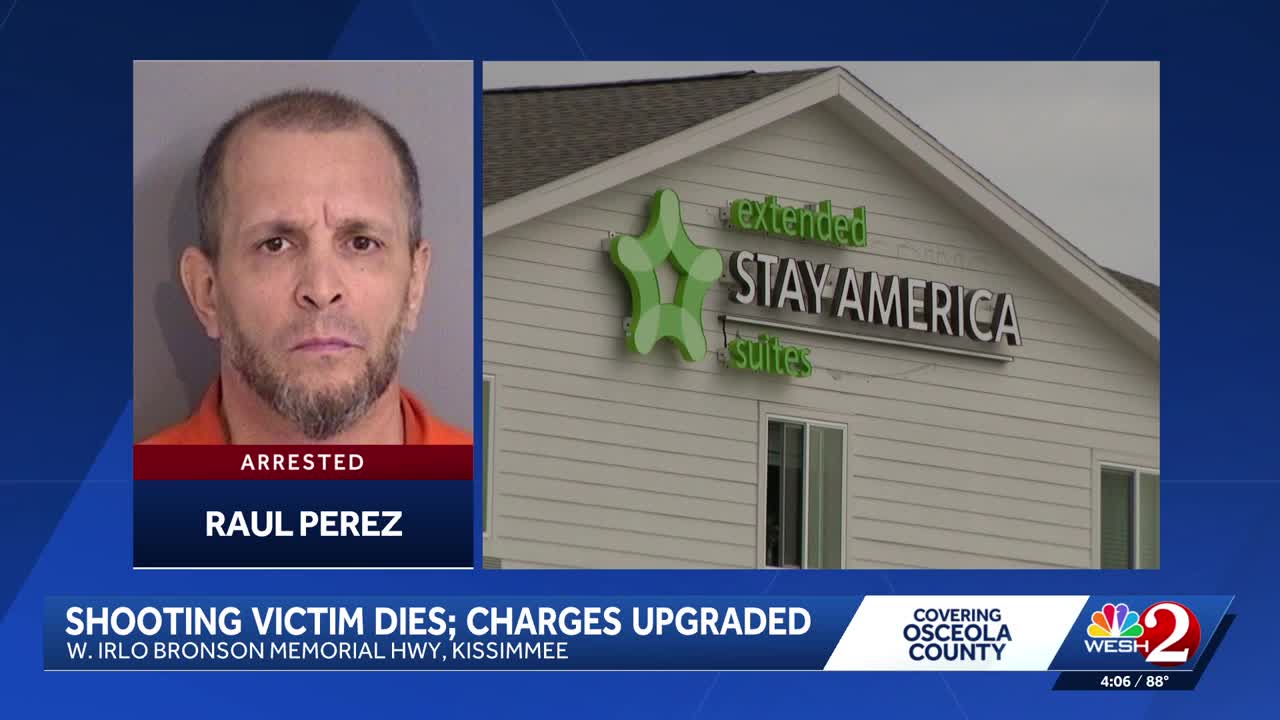 Man shot outside Kissimmee hotel dies; suspect faces upgraded charges ...