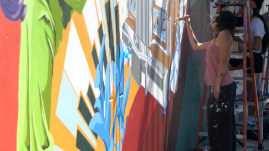Largest Route 66 mural in Texas Panhandle underway in Amarillo