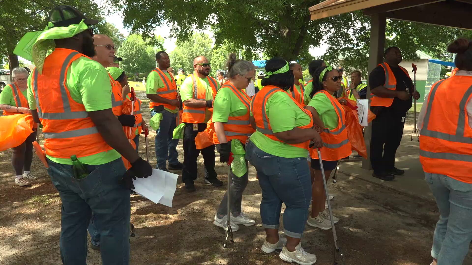 Greenville city workers take part in annual cleanup event