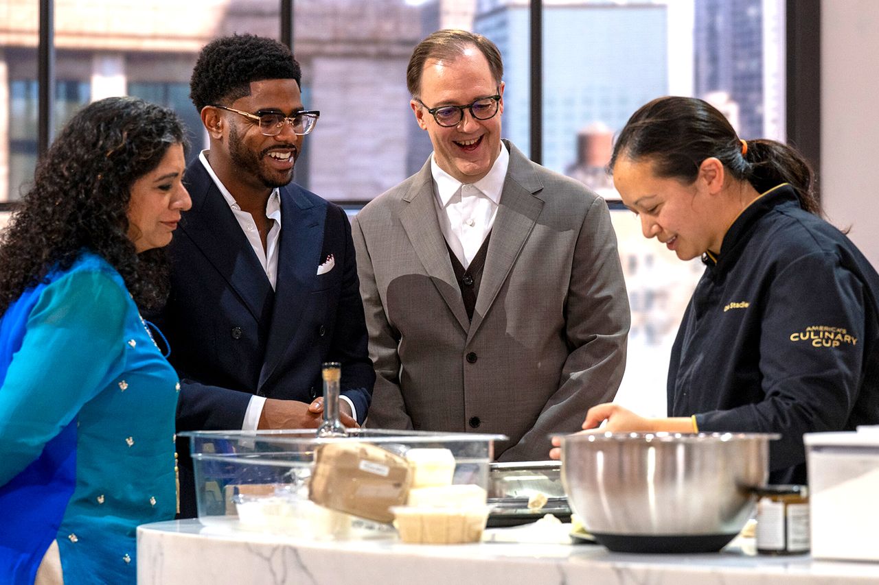 Padma Lakshmi reacts to the winner of “America's Culinary Cup”, who she ...