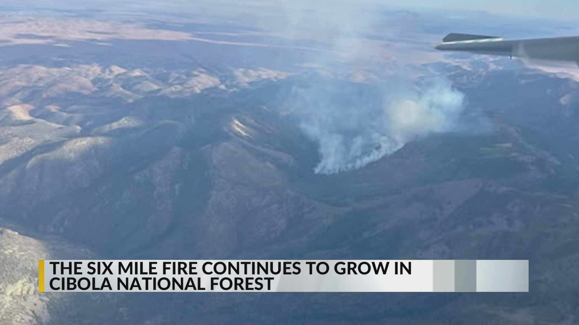 Six Mile Fire burns in the Cibola National Forest