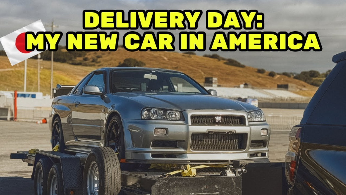 R34 Skyline GT-R delivery day dream car finally in America