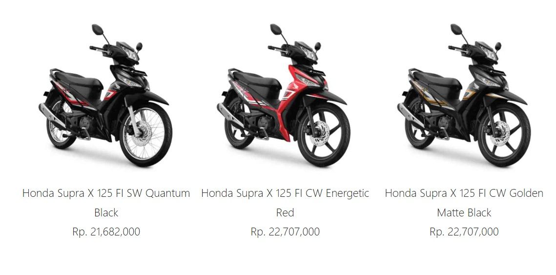 Motor bebek tangguh, Honda Supra X125 FI 2026 tipe SW dijual segini