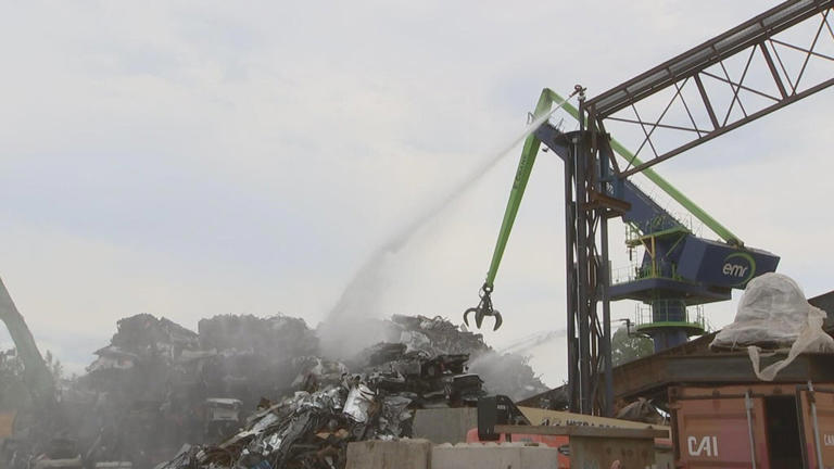 Camden scrap yard debuts new fire suppression system after years of ...
