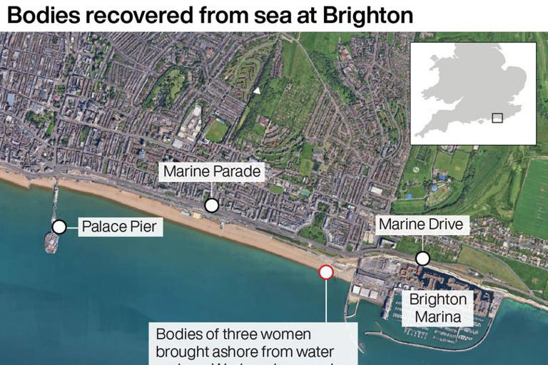 Women pulled from sea at Brighton beach 'aged between 20 and 30' as ...