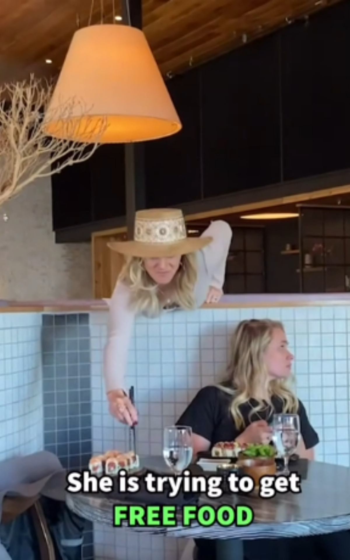 Unexpected moment at a sushi dinner: how would you react scenario