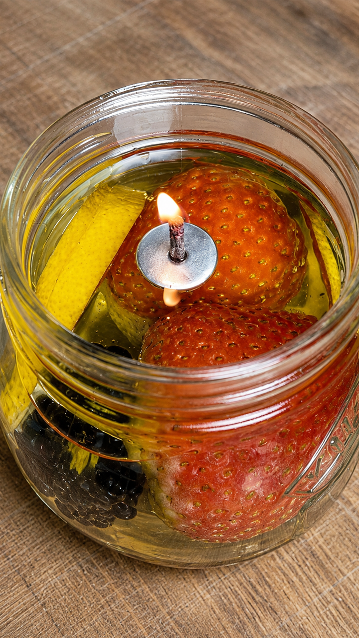 DIY olive oil candle tutorial | Simple natural lighting hack