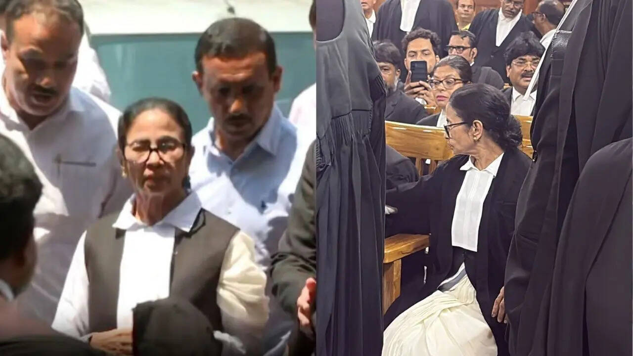 Bengal post-poll violence: Mamata Banerjee dons lawyers' coat, arrives ...