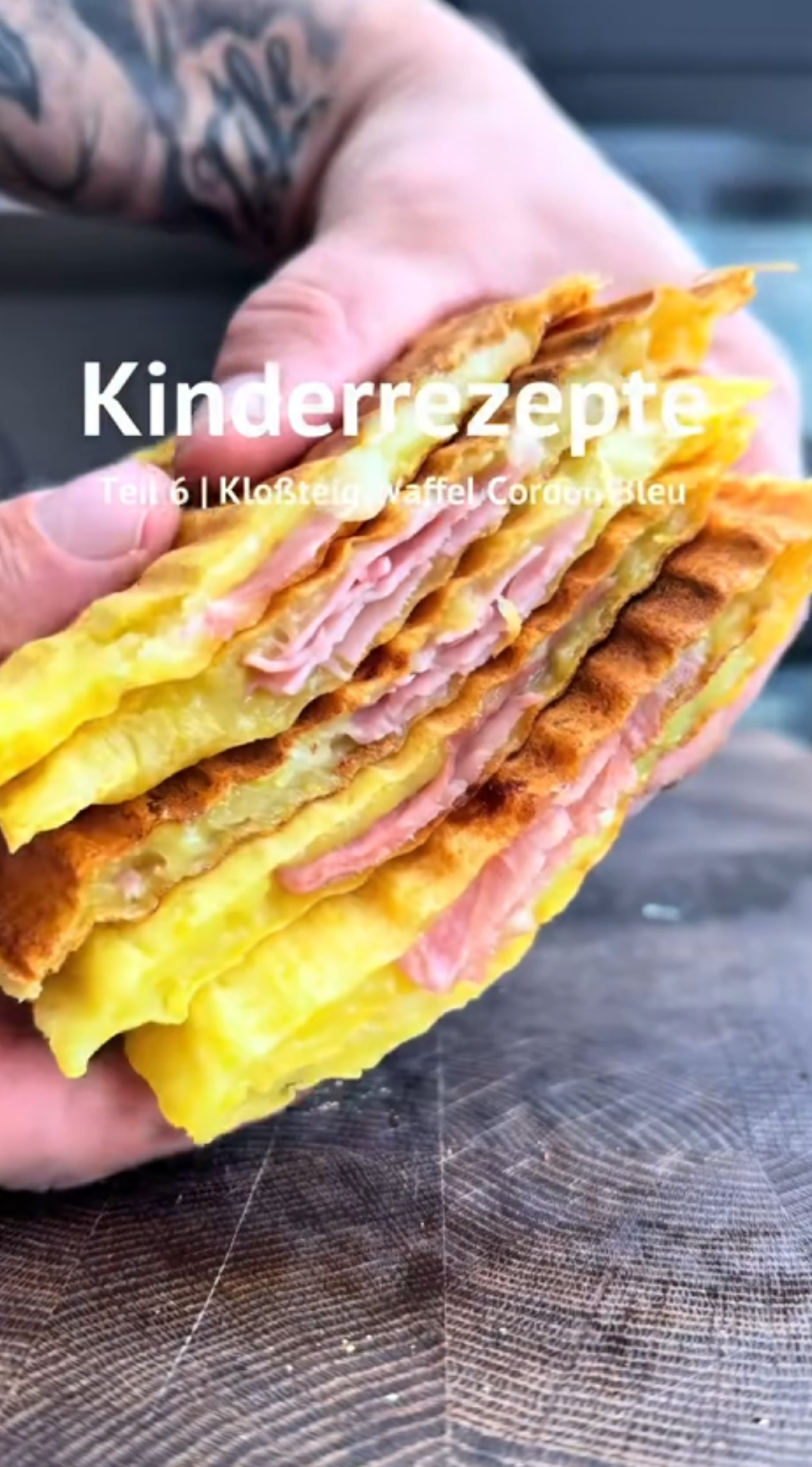 Waffel mit Teigtaschen trifft auf Cordon Bleu – ein perfektes ...