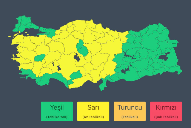 Bu illerde oturanlar dikkat: Bakanlık harita paylaşıp uyardı