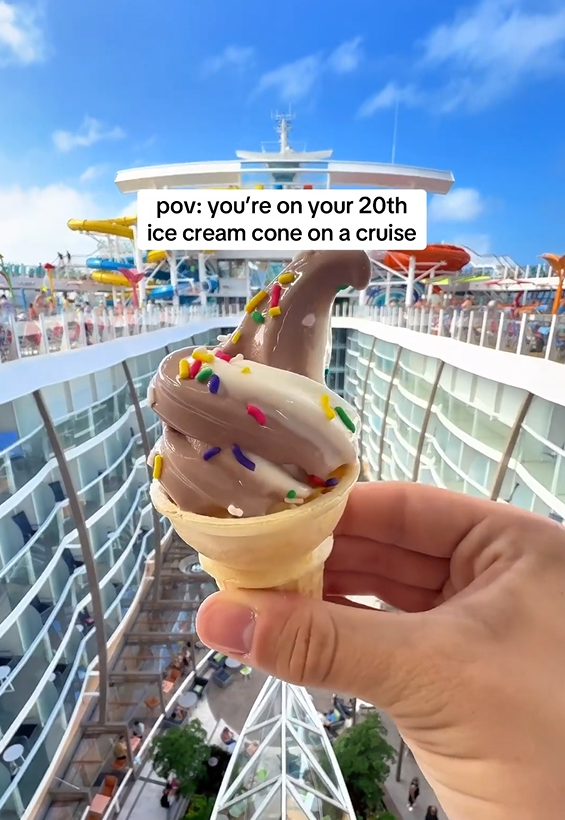 Unlimited free ice cream on a cruise ship: all you can eat dessert ...