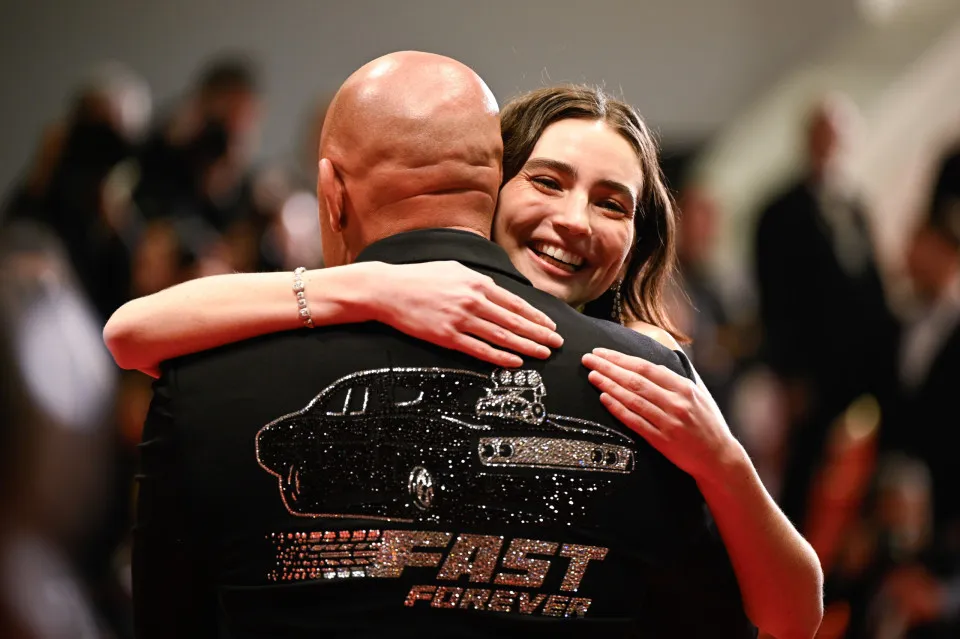 As imagens do reencontro de Vin Diesel com a filha de Paul Walker