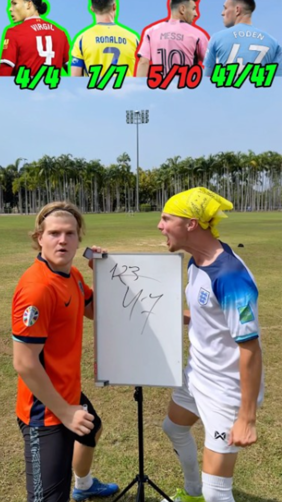 Which footballer wins this ultimate speed run challenge