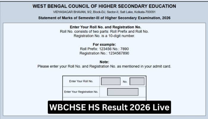 WBCHSE HS result 2026 live: WB class 12th result to be out; check how ...