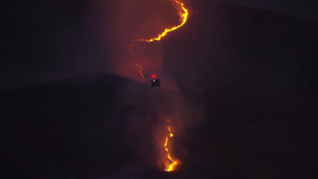 Evacuation orders lifted for Grand Fire burning in Chino Hills