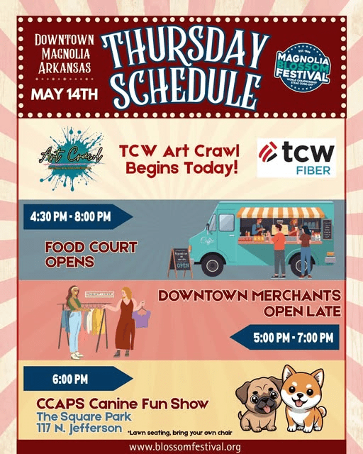 2026 Magnolia Blossom Festival to kick off on May 14th